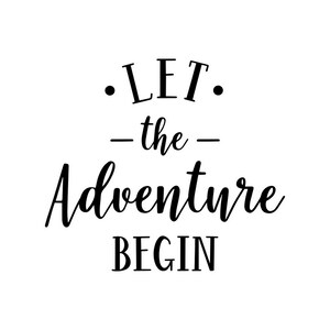 Let the Adventure Begin Sticker Large Caravan Stickers Motorhome RV ...