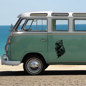 Grim Reaper Skull Skeleton Sticker Large Caravan Motorhome Stickers RV ...