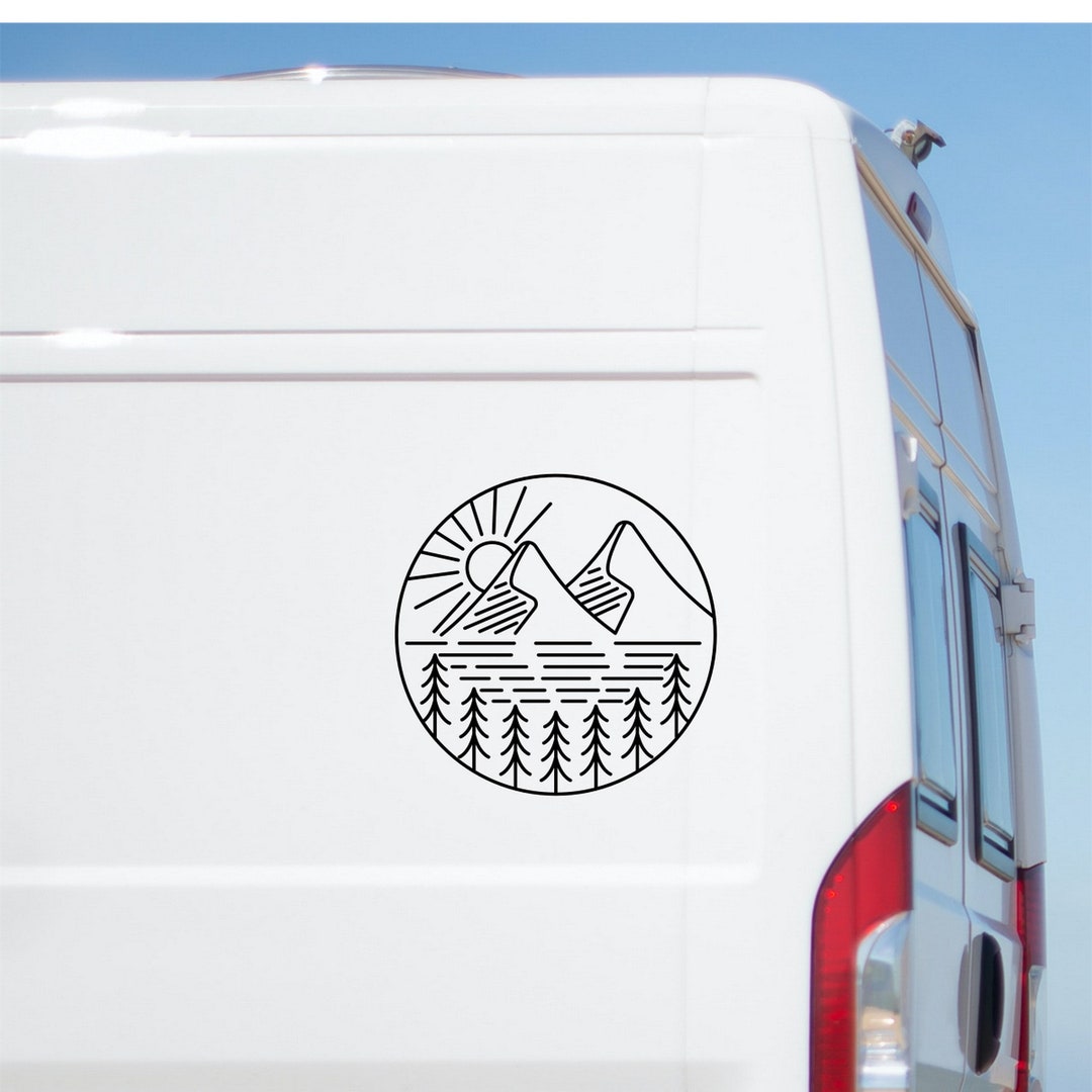 Mountain Landscape Vinyl Decal: RV, Camper, Car, Truck - Etsy
