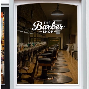 Barber Shop Window Sticker Barbershop Window Decal Display - Etsy