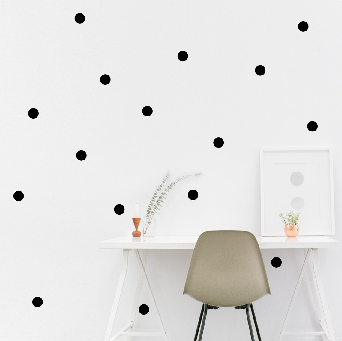 Polka Dot Decals Polka Dot Stickers Circle Wall Stickers - Etsy