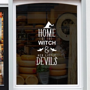 Halloween Window Sticker Home of the Witch Vinyl Decal Halloween Decor ...