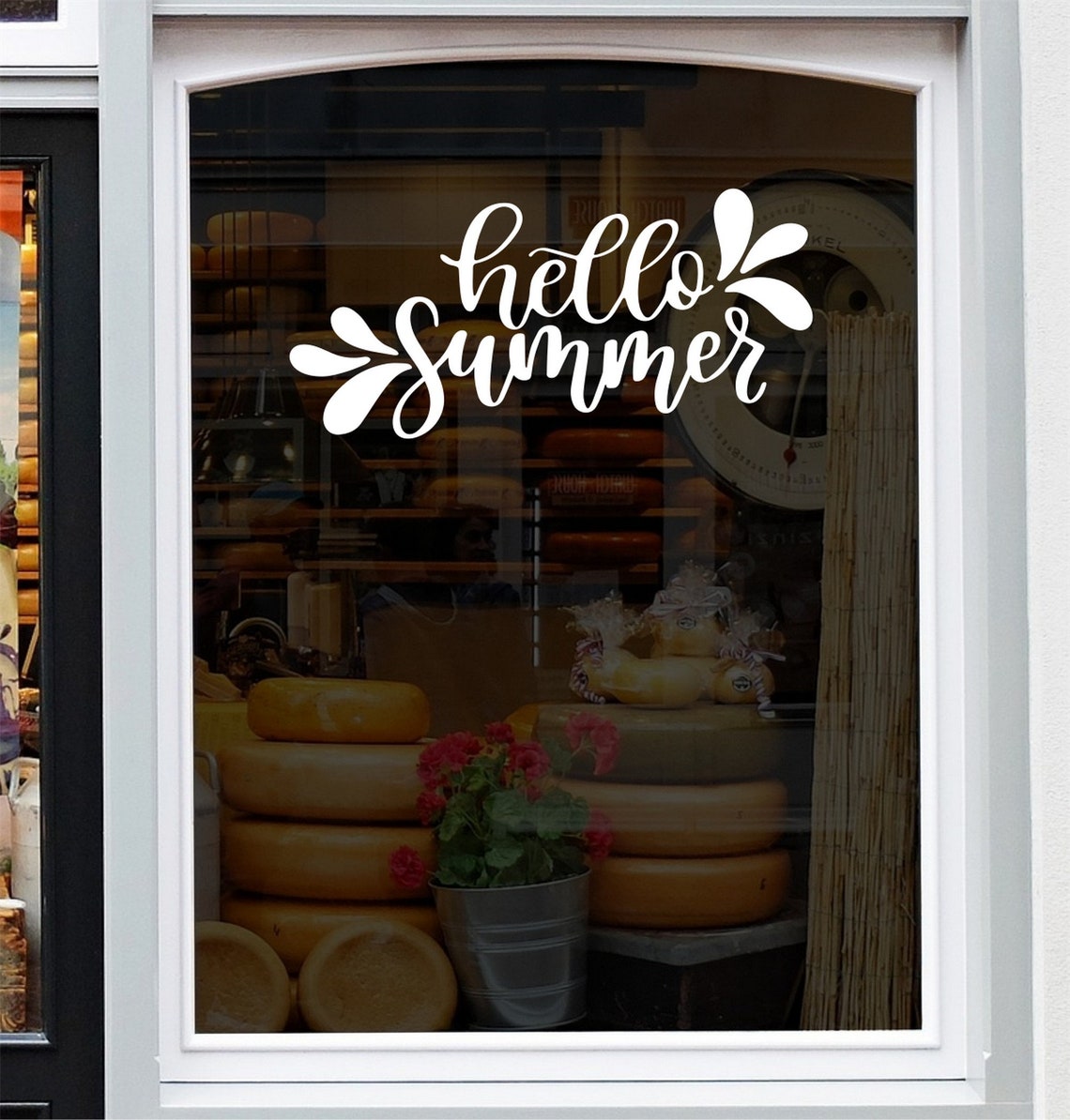 Hello Summer Shop Window Sticker Vinyl Decal Retail Display | Etsy