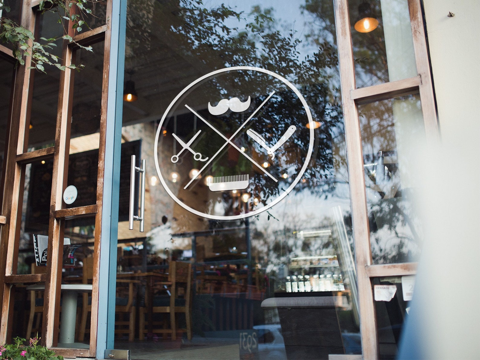 Barber Shop Window Sticker Barbershop Window Decal Display - Etsy