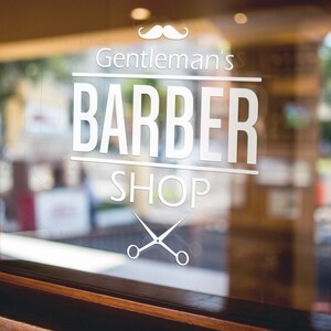 Barber Shop Window Sticker Barbershop Window Decal Display - Etsy