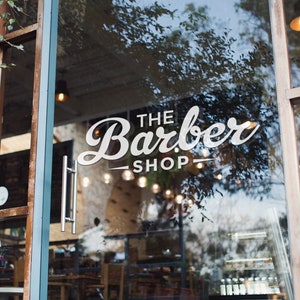 Barber Shop Window Sticker Barbershop Window Decal Display - Etsy