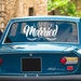 Just Married Car Sticker Wedding Car Window Decal Wedding Day ...