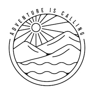 Adventure is Calling Sticker Large Caravan Motorhome Stickers RV Truck ...