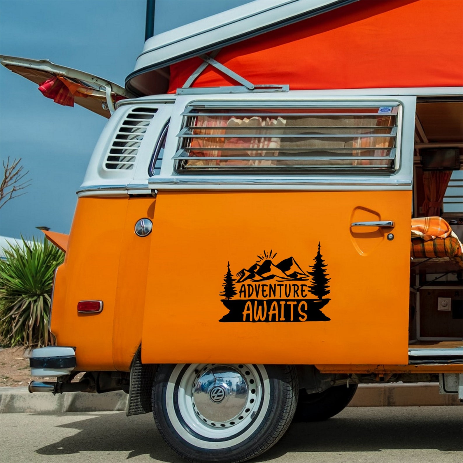 Adventure Awaits Sticker Large Caravan Motorhome Stickers RV - Etsy