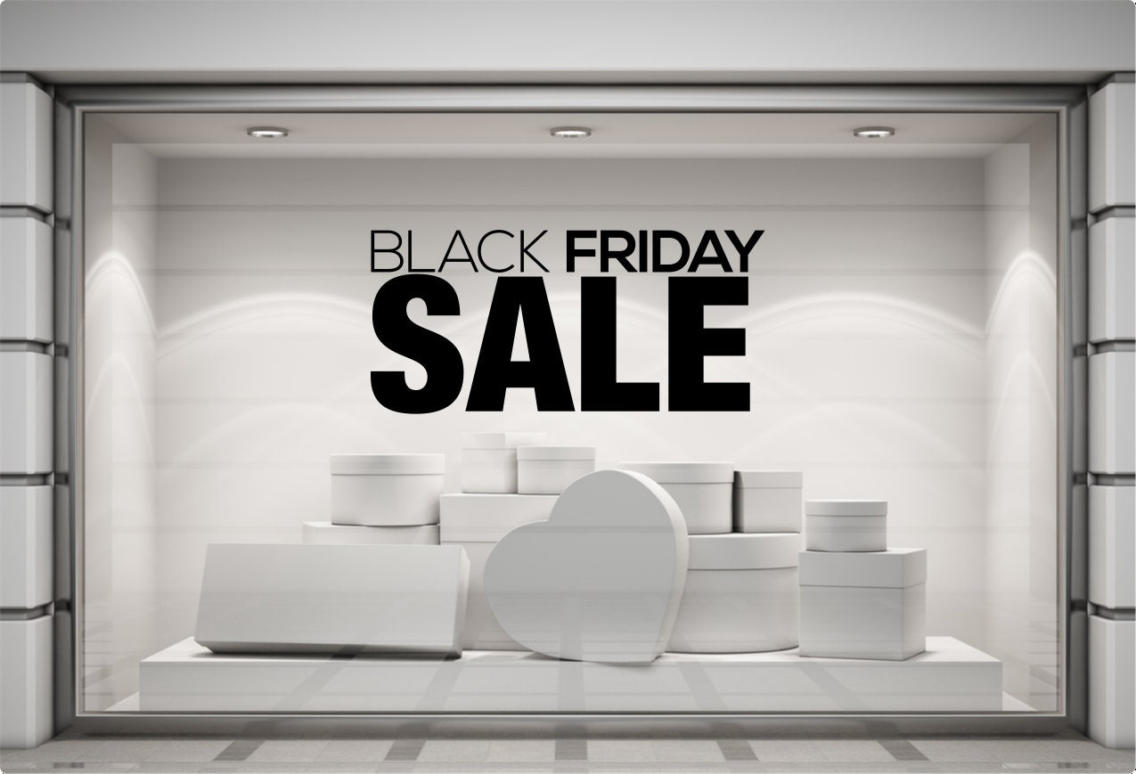 Black Friday Sticker Shop Window Sale Sticker Retail Sale - Etsy UK