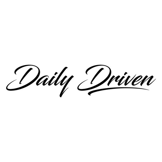 Daily Driven Sticker Font