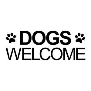 Dogs Welcome Window Sticker Pet Shop Home Vinyl Decal - Etsy UK