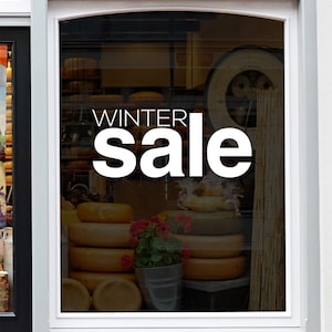 Winter Sale Shop Window Sticker Christmas Display Decal - Etsy UK