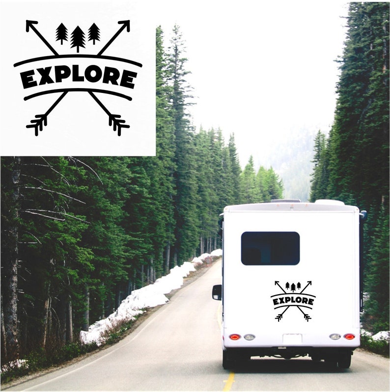 Explore Sticker Camper Caravan Motorhome Truck Decal - Etsy UK