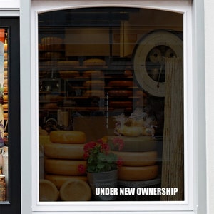 Under New Ownership Shop Window Sticker Retail Display Window Graphics ...