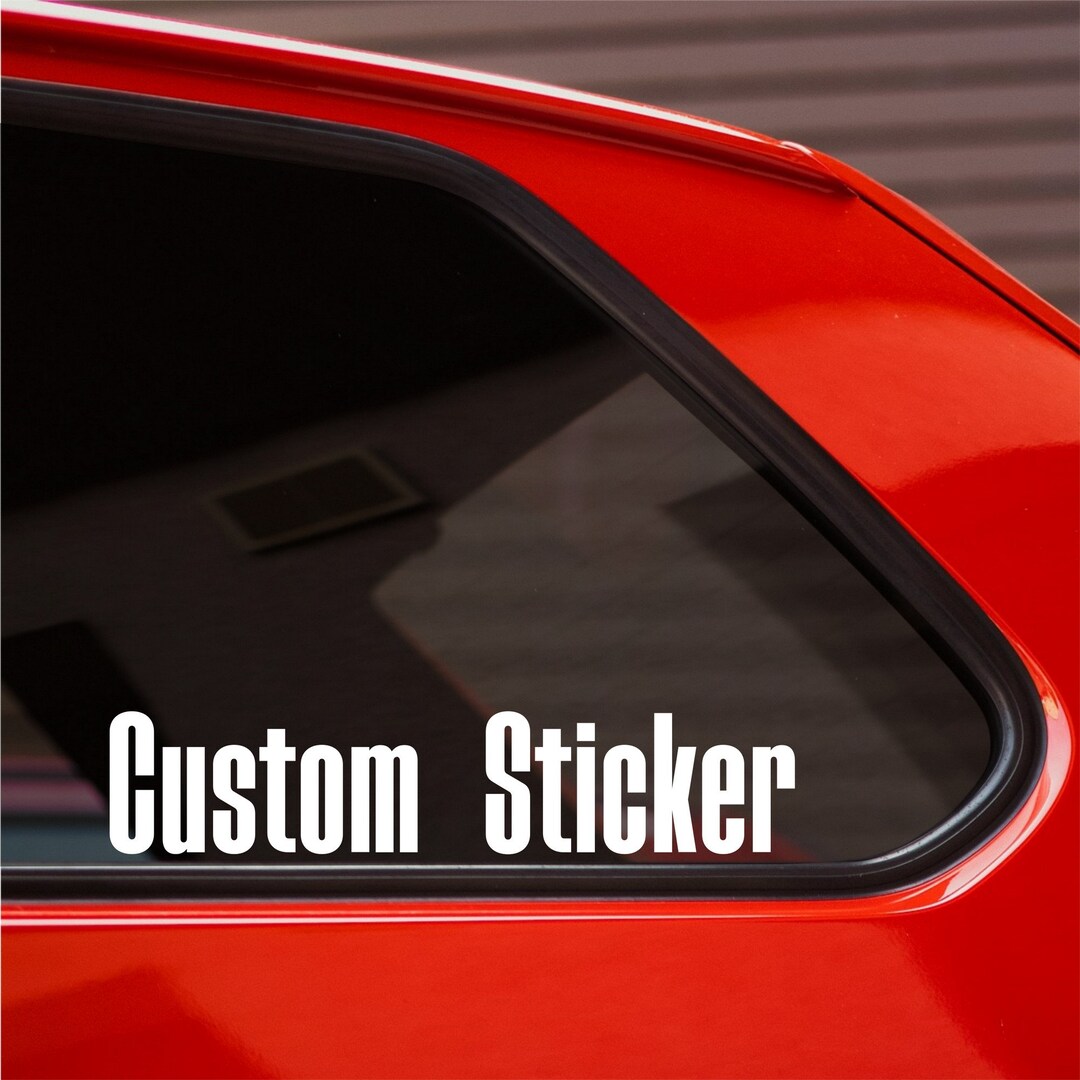 Personalised Name Sticker | Custom Car Stickers | Van Truck Camper ...
