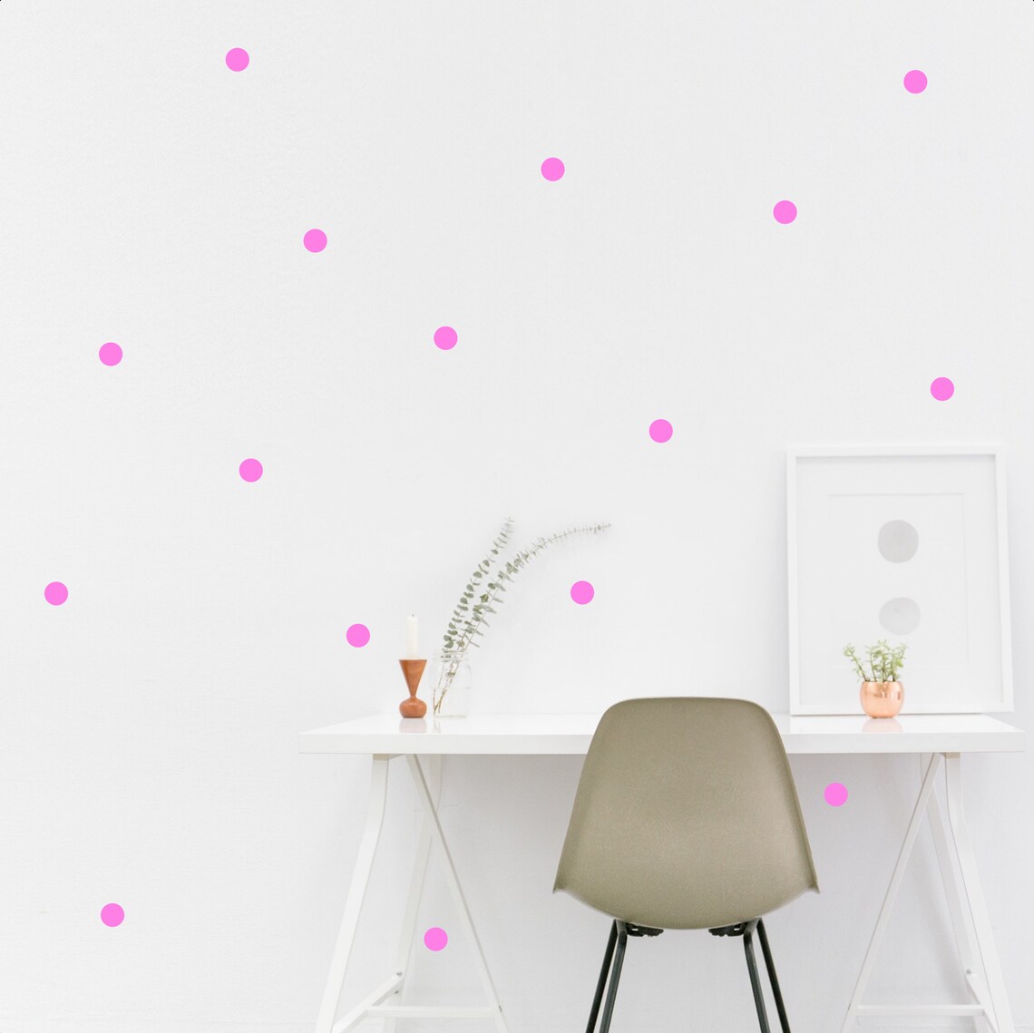 Polka Dot Decals Polka Dot Stickers Circle Wall Stickers | Etsy