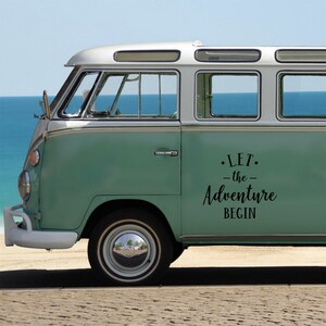 Let the Adventure Begin Sticker Large Caravan Stickers Motorhome RV ...