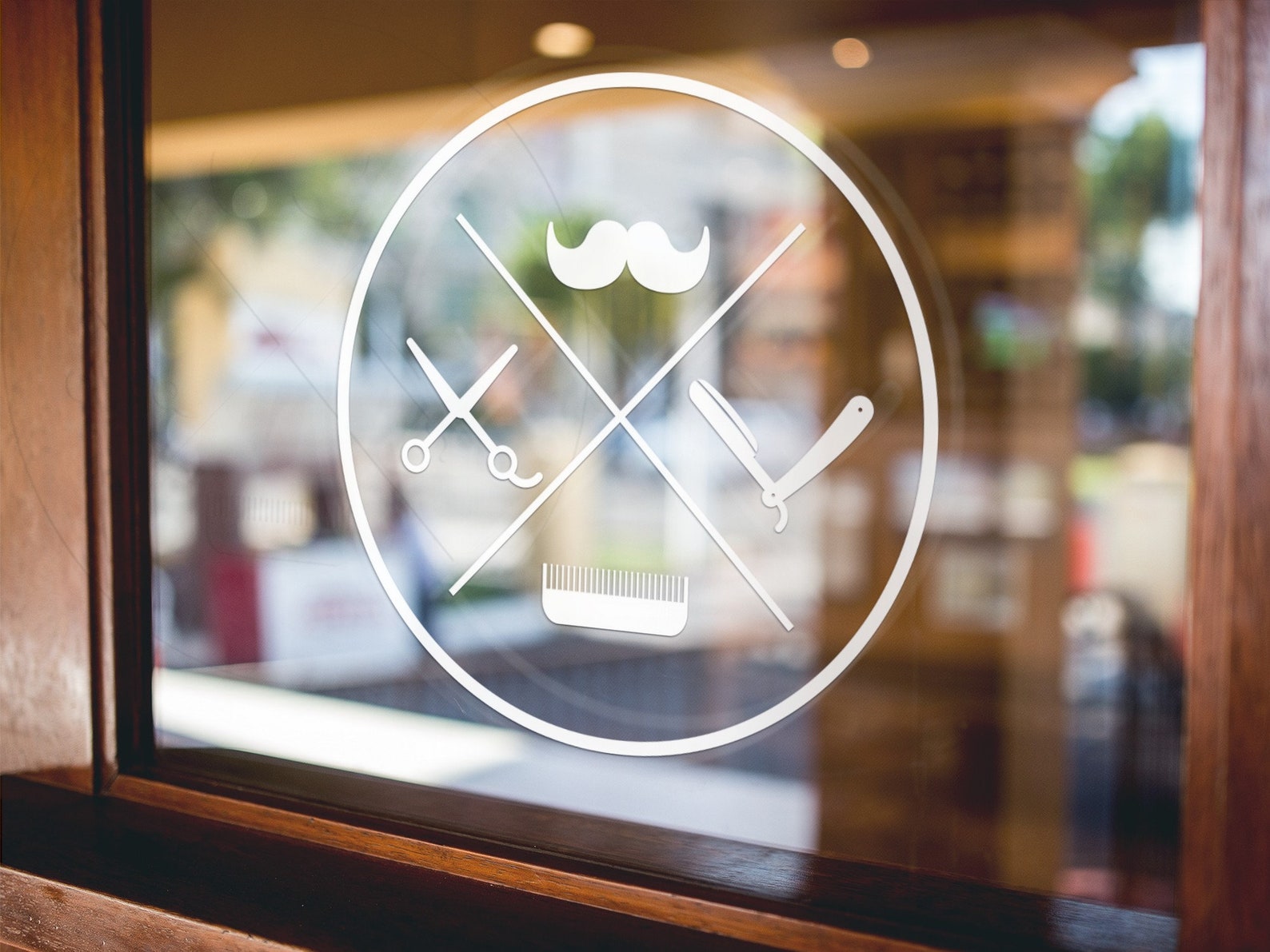 Barber Shop Window Sticker Barbershop Window Decal Display - Etsy