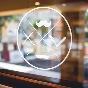 Barber Shop Window Sticker Barbershop Window Decal Display - Etsy