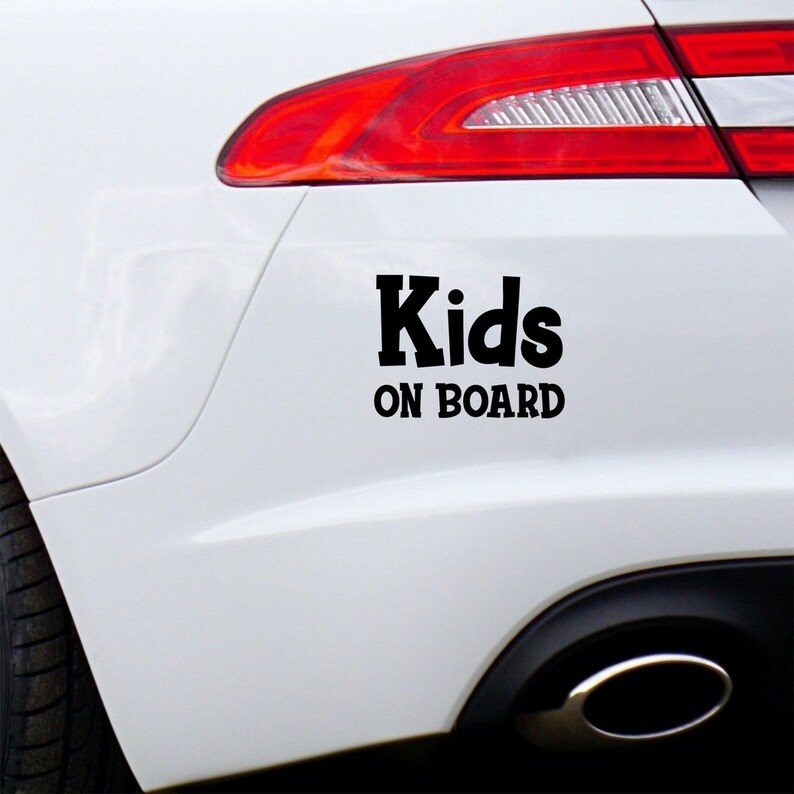 Kids on Board Car Sticker Window Bumper Fun Funny Stickers Children ...