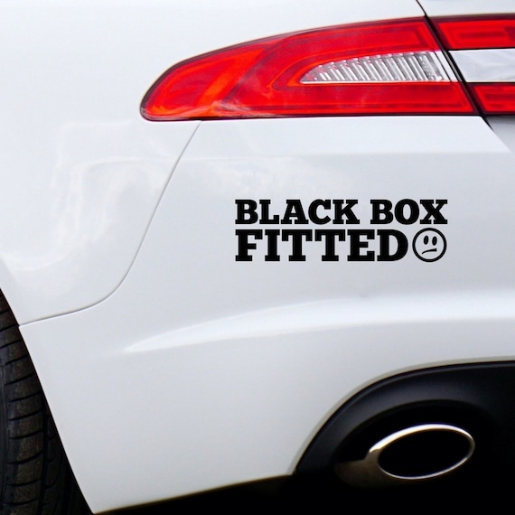 Black Box Fitted Car Sticker Young Driver Window Bumper Vinyl - Etsy