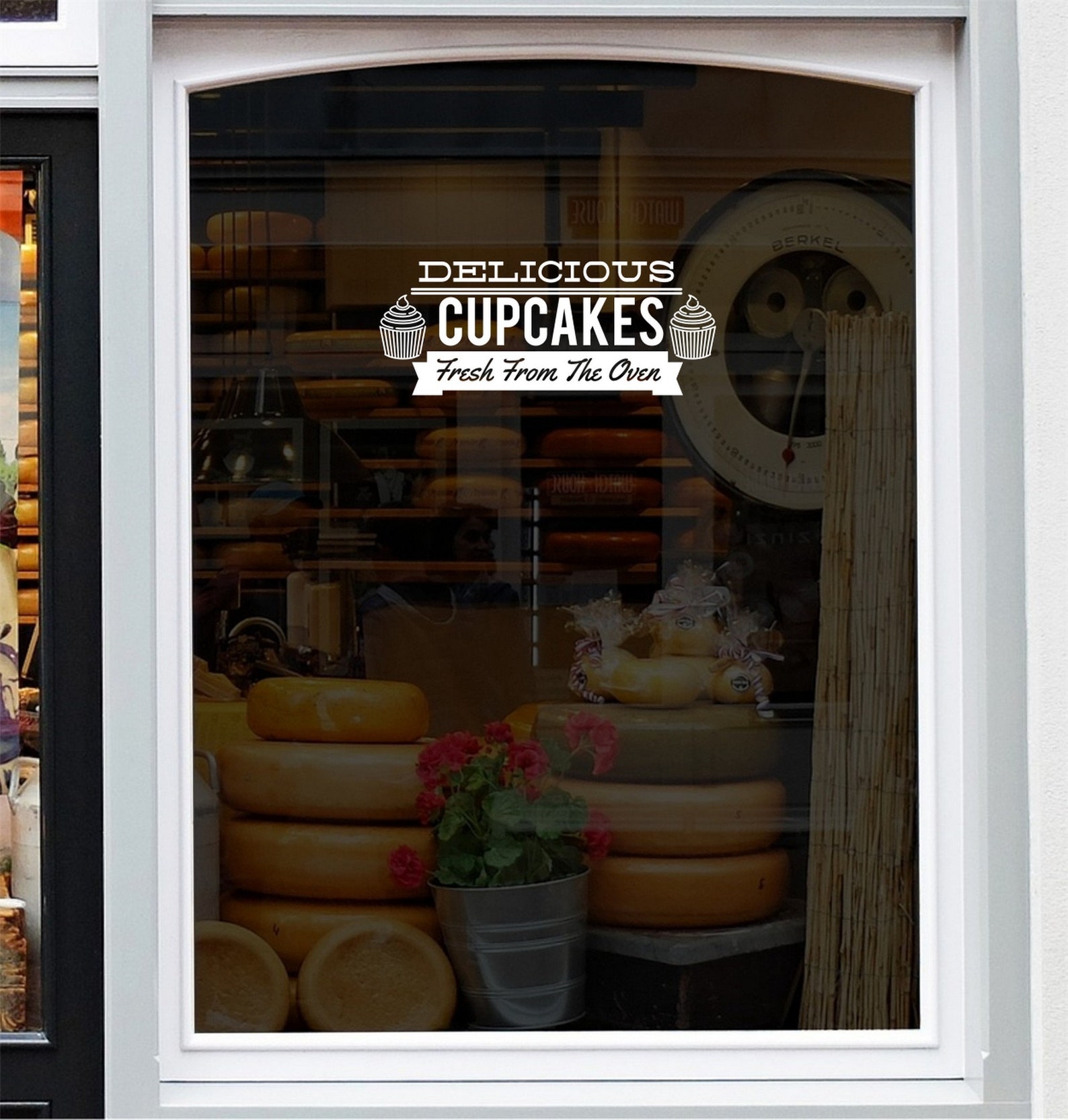 Bakery Shop Window Sticker Delicious Cupcakes Café Restaurant Vinyl ...