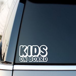 Kids on Board Sticker | Car Window Bumper Babies Child Children Vinyl ...