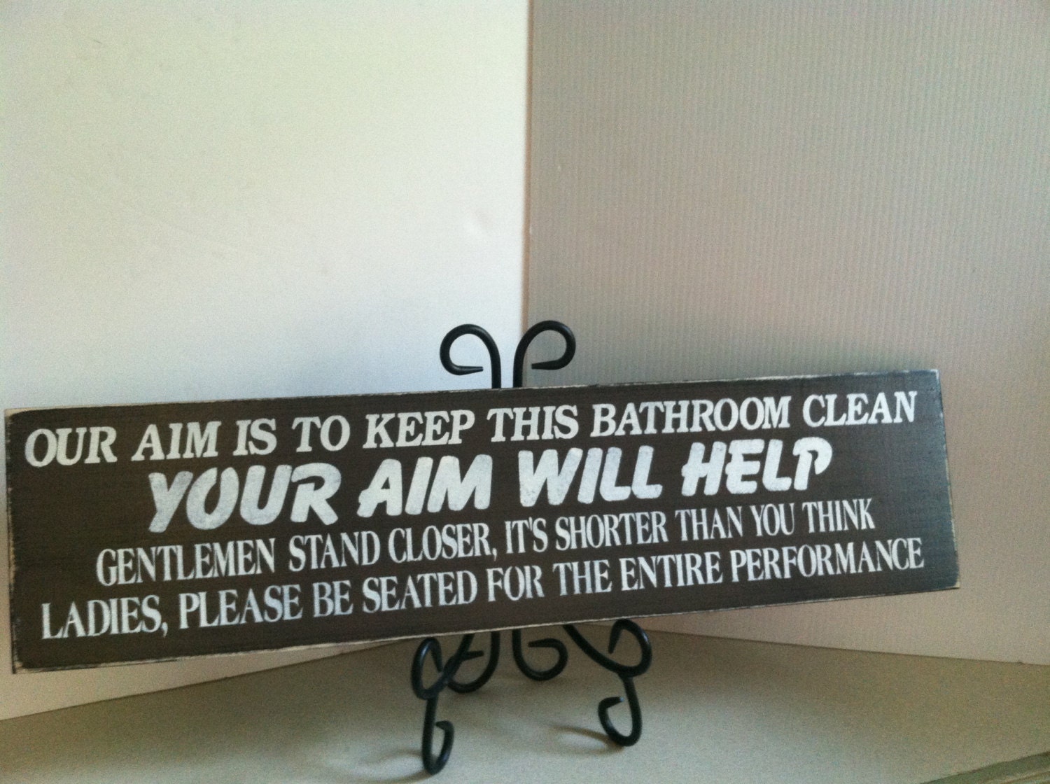 Our Aim is to Keep This Bathroom Clean. Your AIM WILL HELP. - Etsy