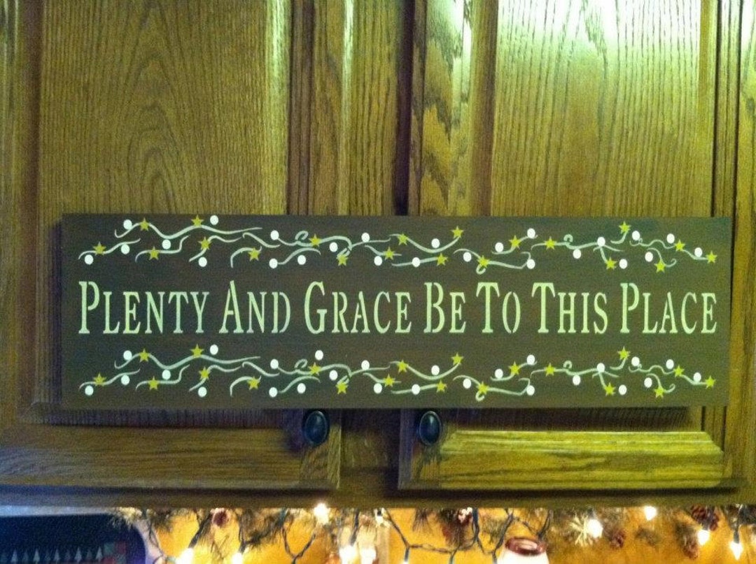PLENTY and GRACE Be This Place Sign - Etsy
