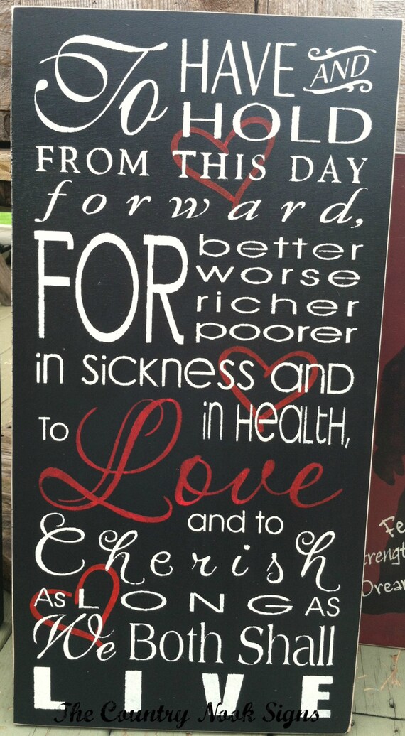 To Have and to Hold From This Day Forward Sign - Etsy