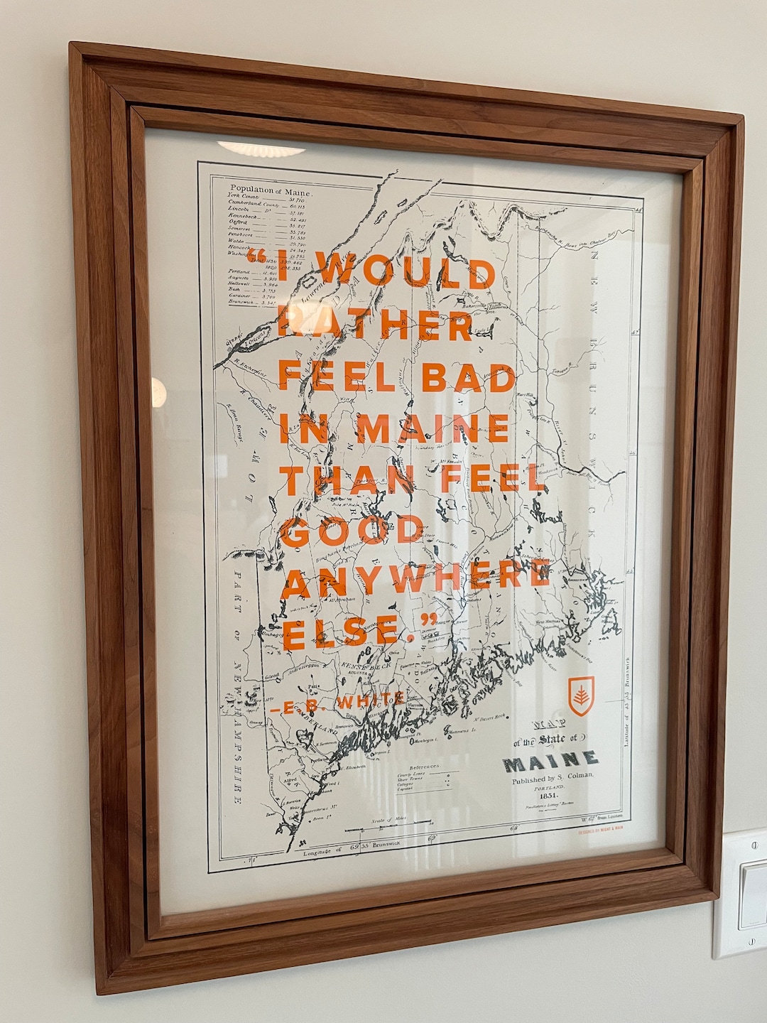 Solid Wood Picture Frame | Black Walnut Wooden Frame - Etsy