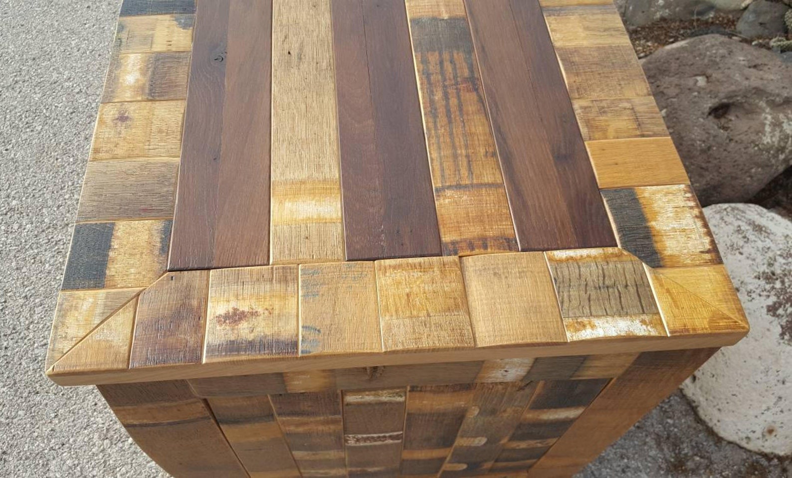 Wine Barrel Entertainment Console Cabinet Media Console TV Stand ...