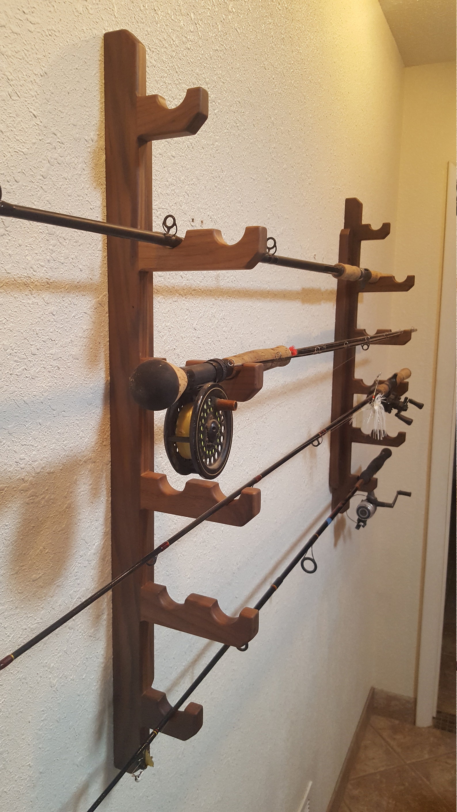 Fly Fishing Rack - Fishing Rod Holder - Fishing Rod Rack - Fishing Pole ...