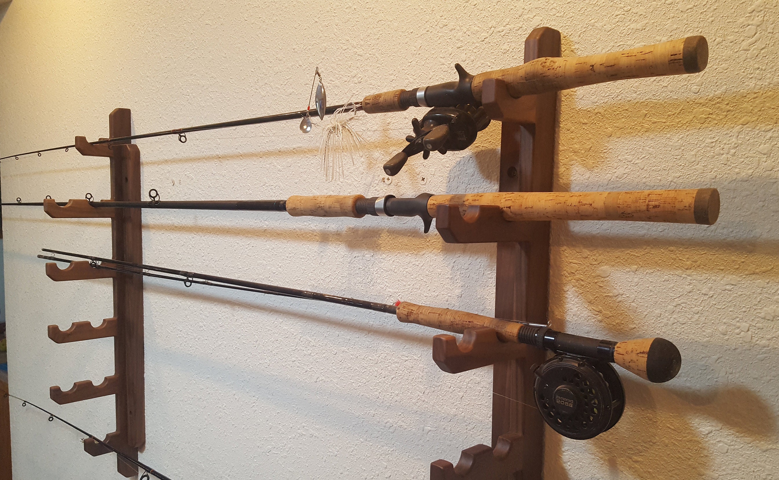 Fly Fishing Rack - Fishing Rod Holder - Fishing Rod Rack - Fishing Pole ...