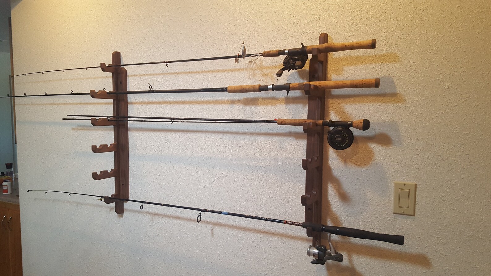 Fly Fishing Rack Fishing Rod Holder Fishing Rod Rack Fishing Pole ...