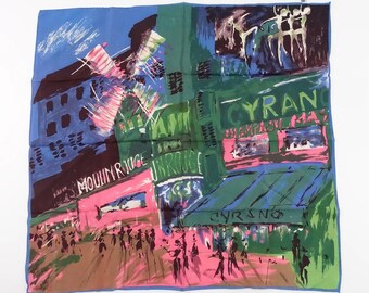 Paris Scene Scarf - Etsy