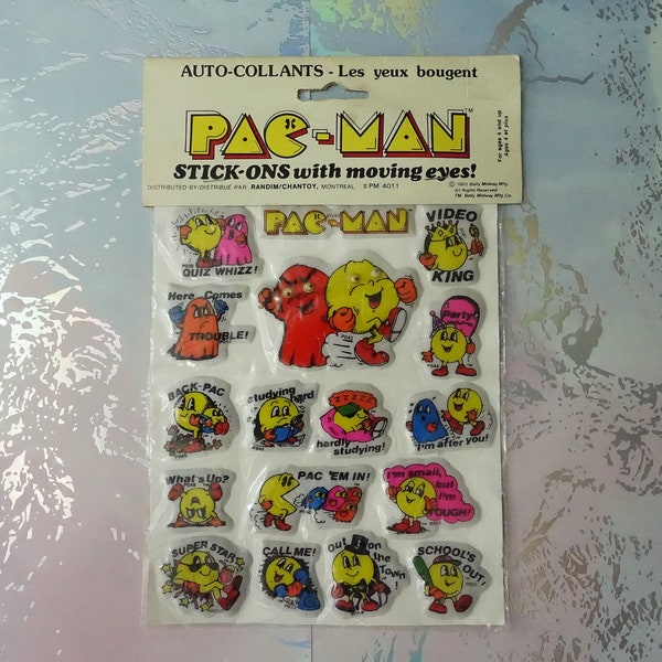 Pacman Puffy Stickers - Etsy