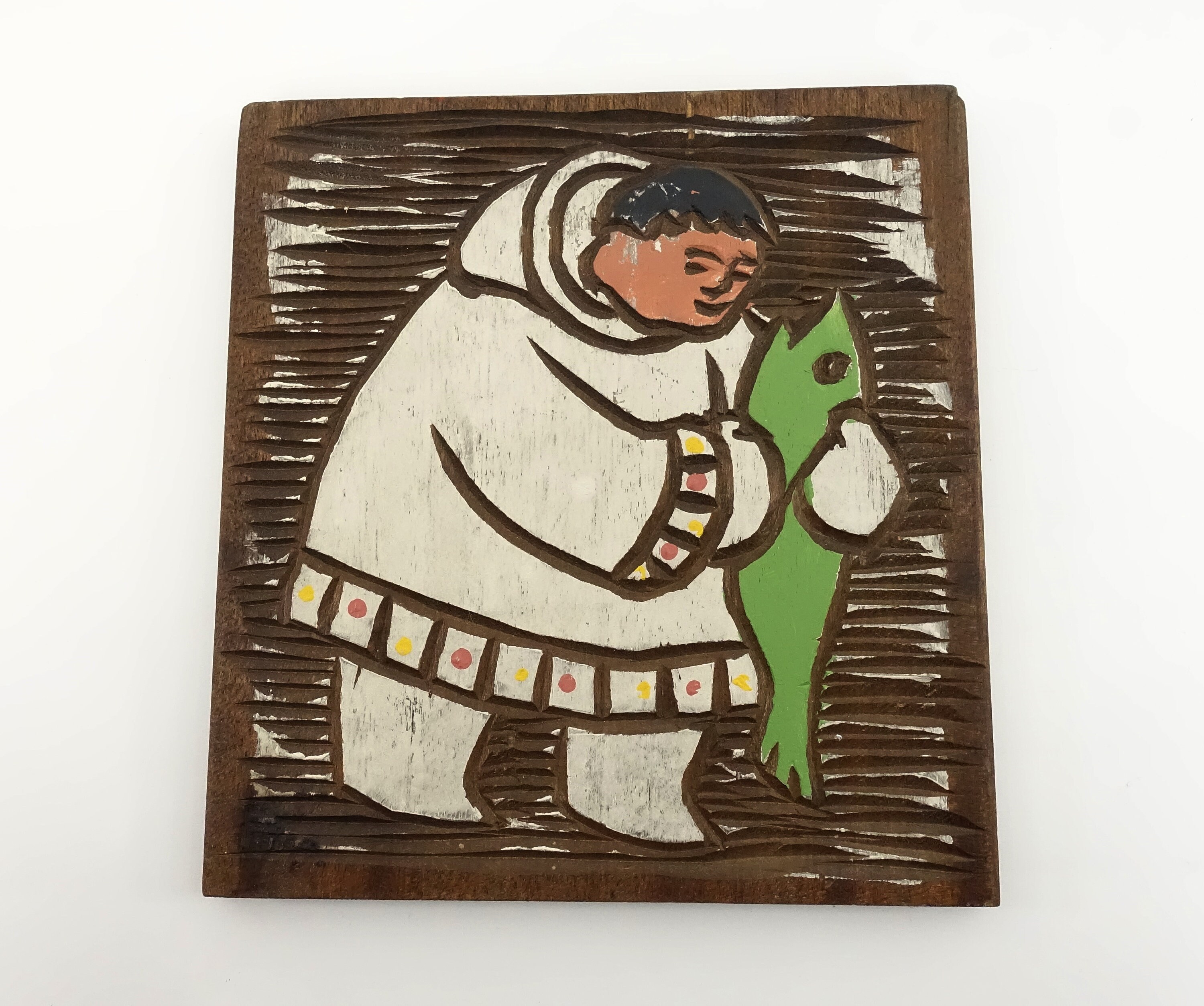 Inuit Wall Hangings Vintage Eskimo Art Canadian Artist J. - Etsy.de