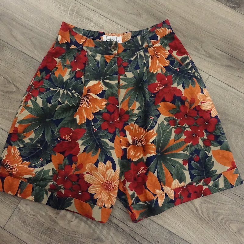 Floral Shorts - Etsy