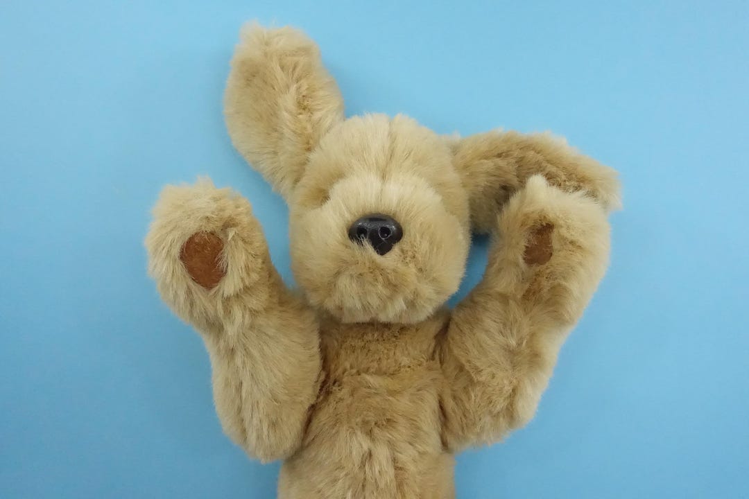 1985 Gund Muttsy Puppy Dog Stuffed Animal Plush Toy Golden Lab Stuffie ...