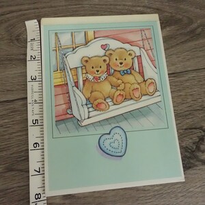 Vintage 1992 Mead Notepad Teddy Bear Heart Print Writing Paper - Etsy