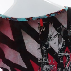 Vintage Save the Queen Top Mixed Print Sleeveless Shirt Colorful Mesh ...