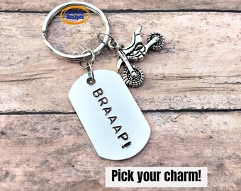 Dirt Modified Charm Keychain Racing Jewelry by Fastlane - Etsy