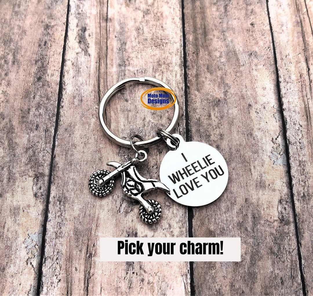 Motocross Keychain - Anniversary Gift for Him - Dirt Bike - Motocross ...
