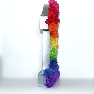 Rainbow Number,rainbow Letter Centerpiece,rainbow Photo Prop Letter ...