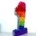 Rainbow Number,rainbow Letter Centerpiece,rainbow Photo Prop Letter ...
