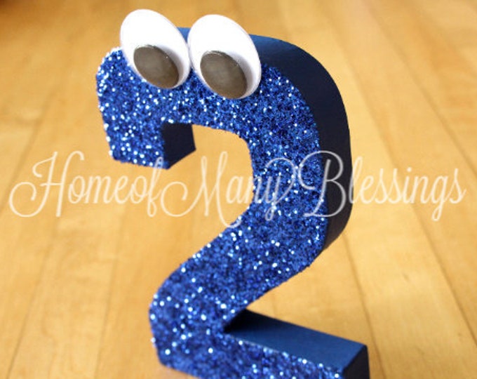 Numbers Photo Prop-blue Number 2-numbers 8 Inches-birthday Photo Prop ...