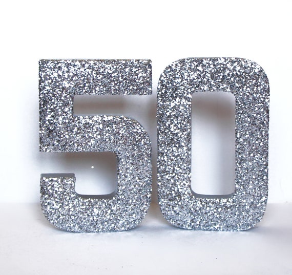 50th Birthday Prop8 Inch 50th Number Propsilver 50th Photo | Etsy
