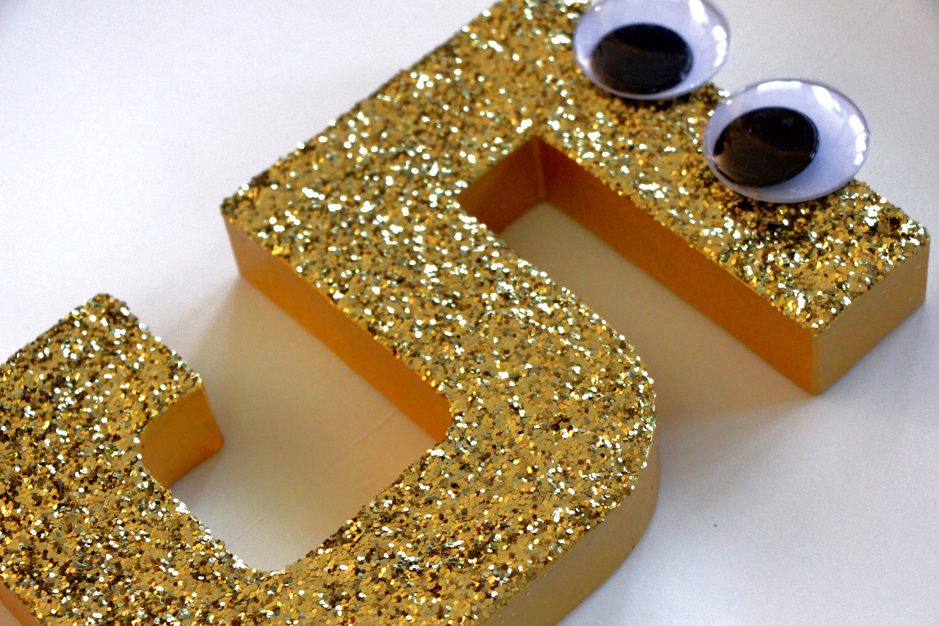 Numbers Photo Prop-gold Glitter Number 5-numbers 8 Inches-birthday ...